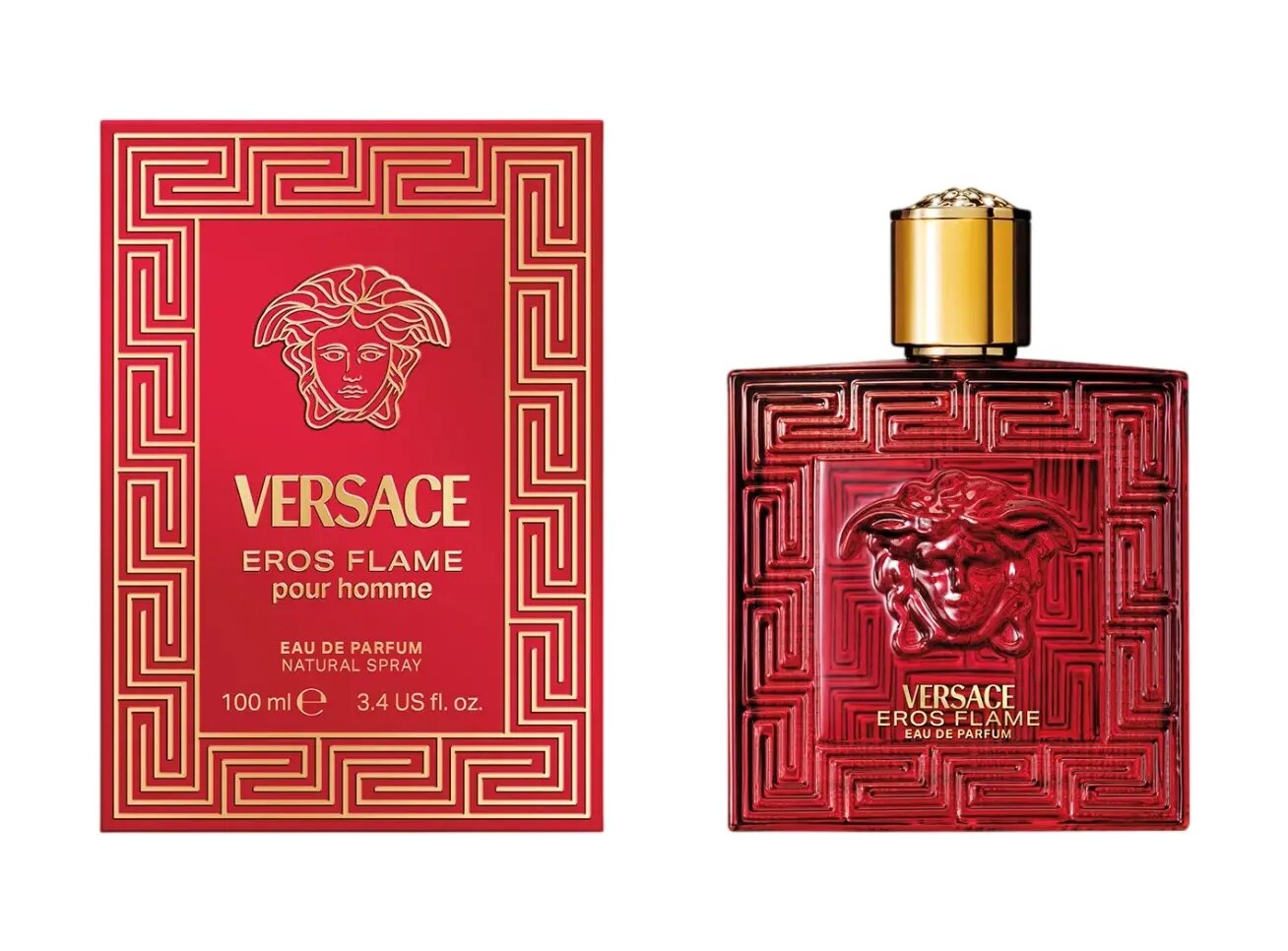 Парфюмерная Вода Versace "Eros Flame", Мужская, Фужерная, Цитрусовая, Восточная, 100мл