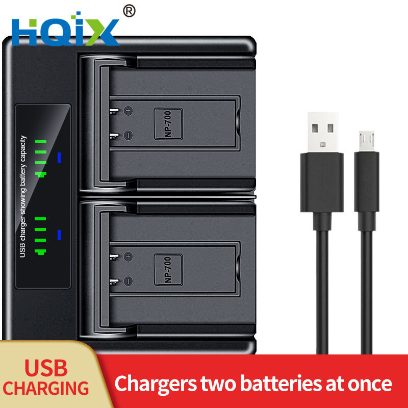 HQIX для Samsung L77 камера SLB-0637 Аккумулятор Двойное зарядное устройство