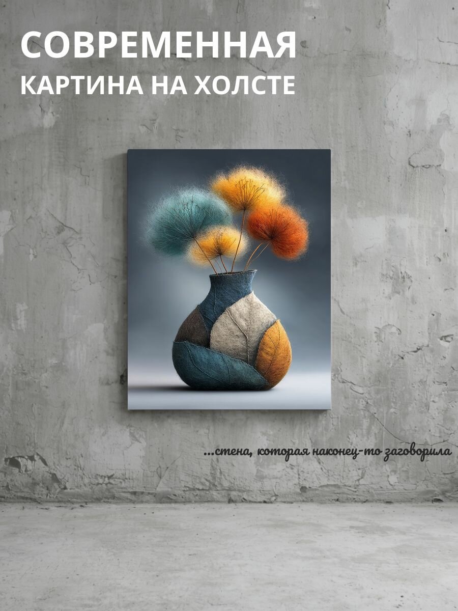 Картина на холсте Абстрактная композиция 40x60 см