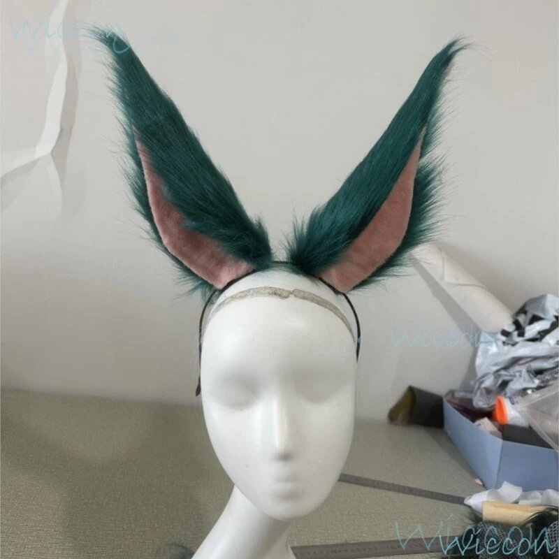 Пушистые кроличьи уши для косплея Viera WICCON Green