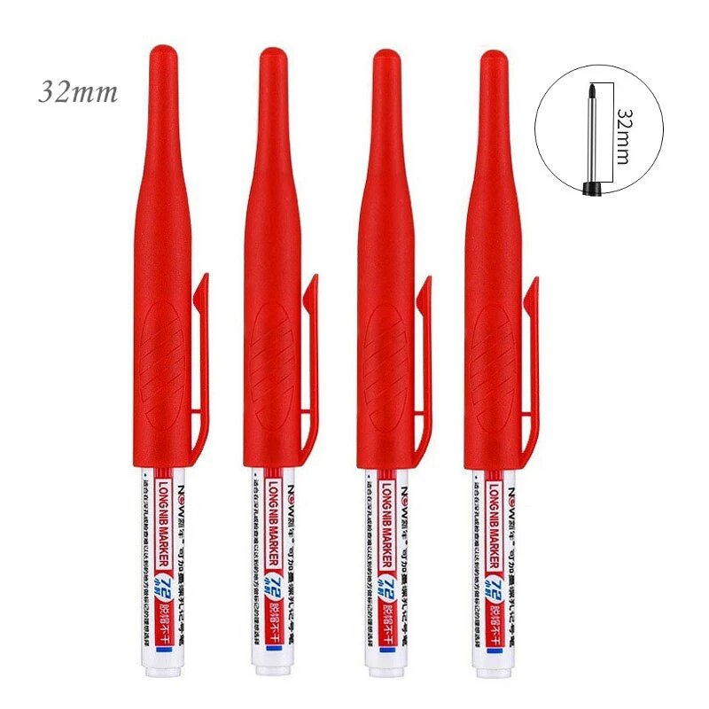 Красные маркеры Long Air Marker 32mm, 4 шт.