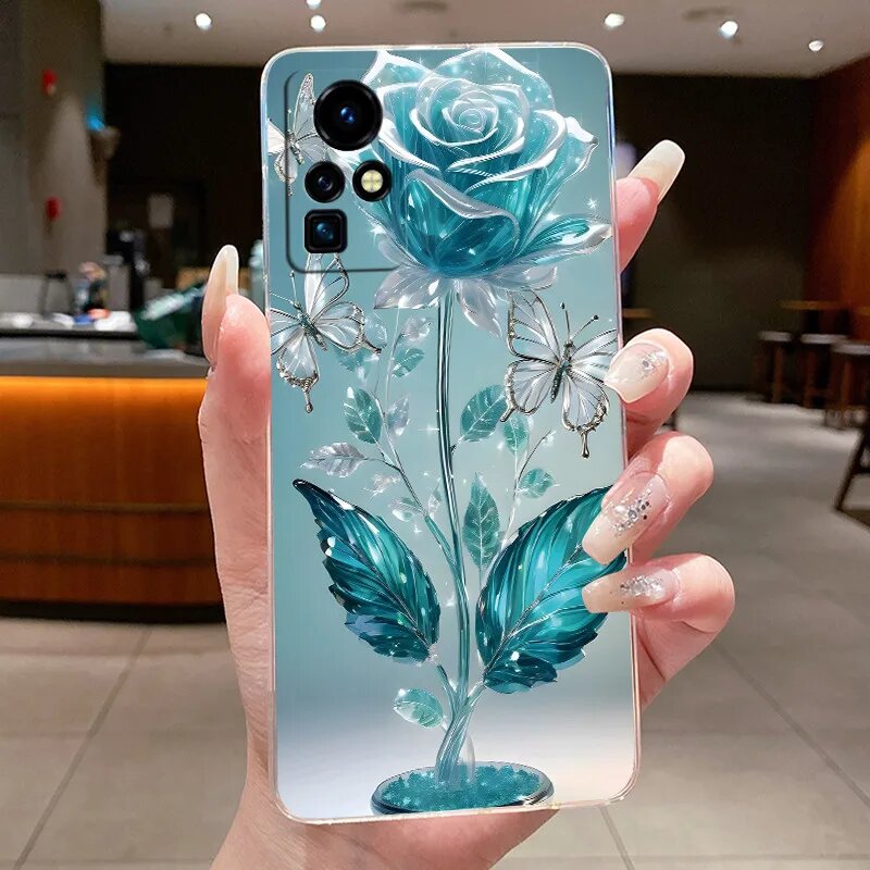 Для Infinix Zero X Pro ZeroX Neo задняя крышка телефона X6810 X6811 X6811B цветок бабочка мягкий силиконовый прозрачный желейный чехол из ТПУ