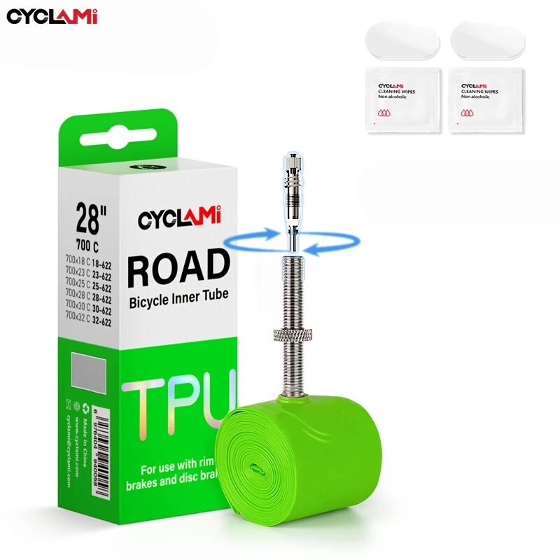 CYCLAMI Металлическая насадка ТПУ для велосипедных камер 26/27.5/29