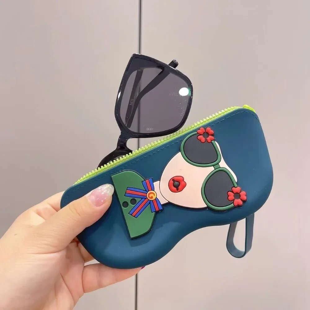 Силиконовый чехол для очков, зеленый