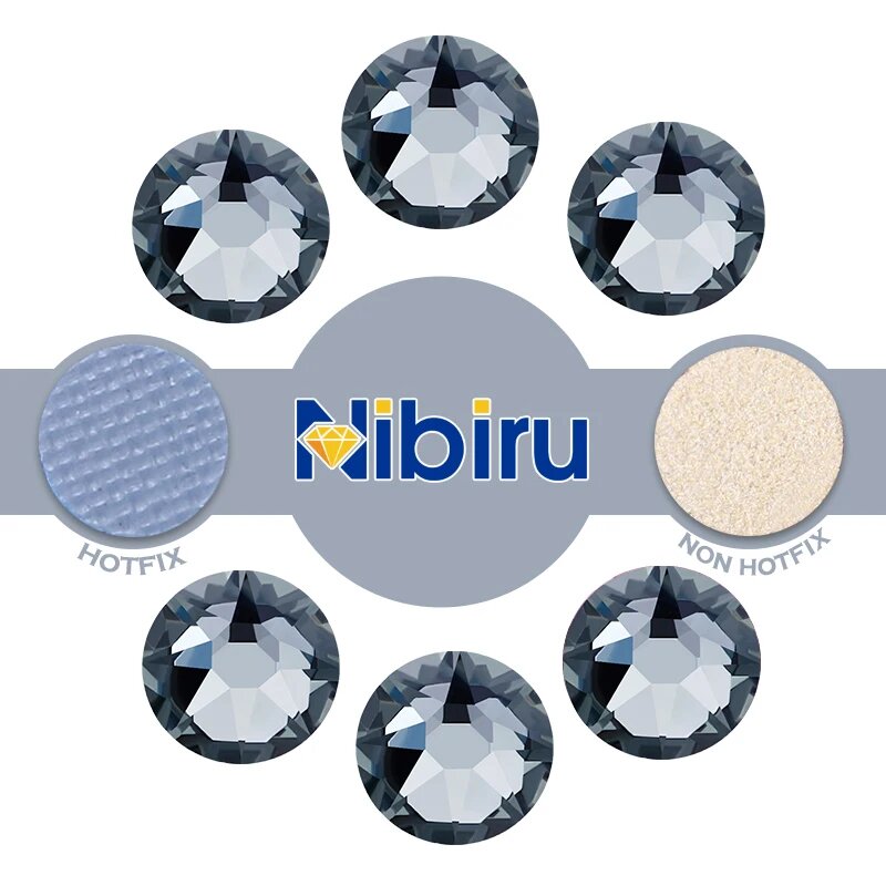 Стразы Nibiru 2088 Black Diamond SS16-1440Pcs