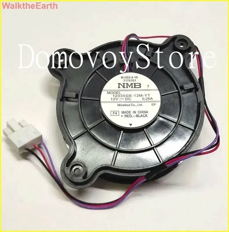 12035GE-12M-YT 12V Новый Вентилятор охлаждения холодильника 0.26A 3Pins Для NMB