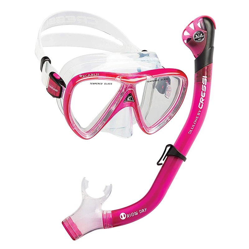 CRESSI Набор для подводного плавания Ikarus & Orion Розовый, TRANSLUCENT PINK