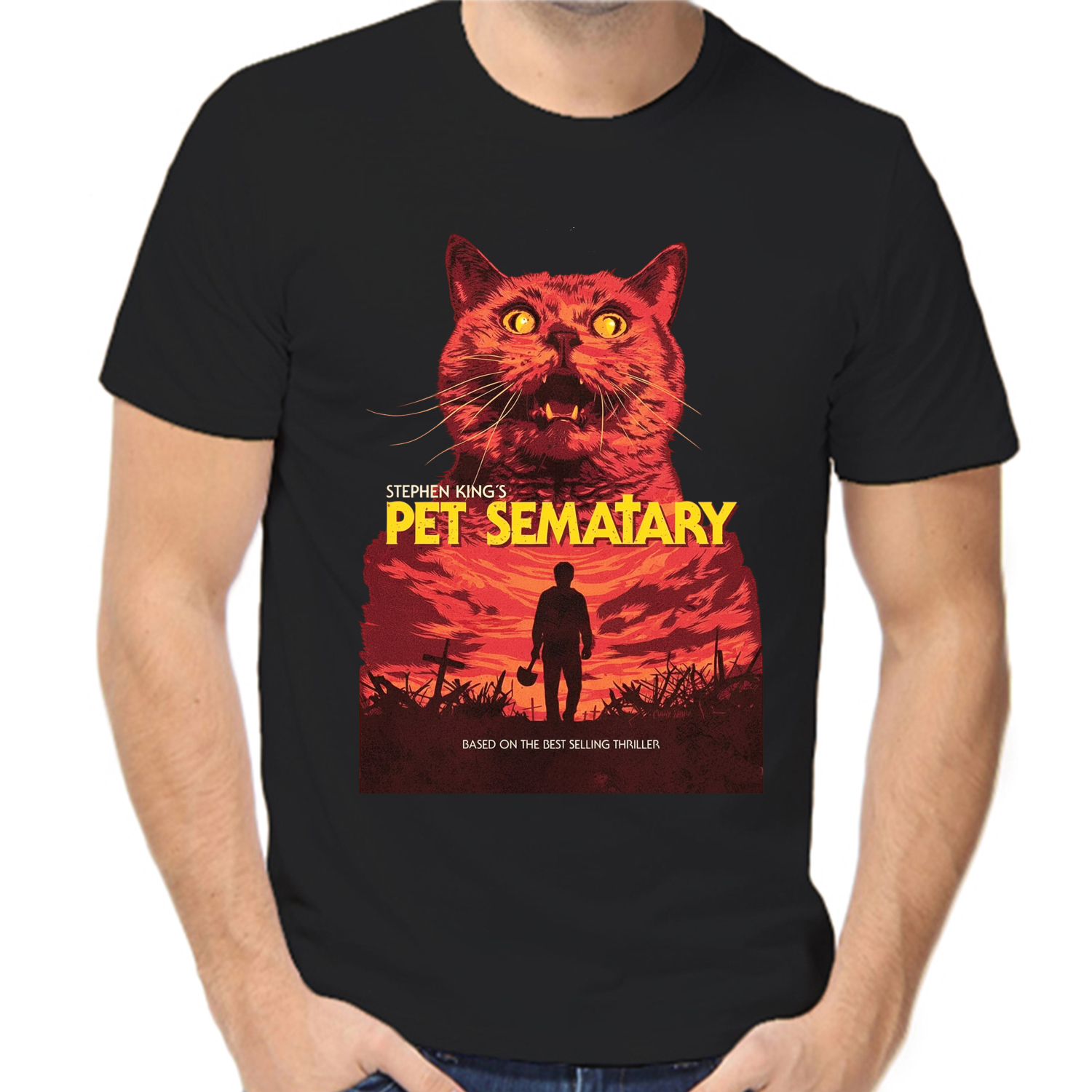 Футболка Стивен Кинг, размер (64)7XL, черный