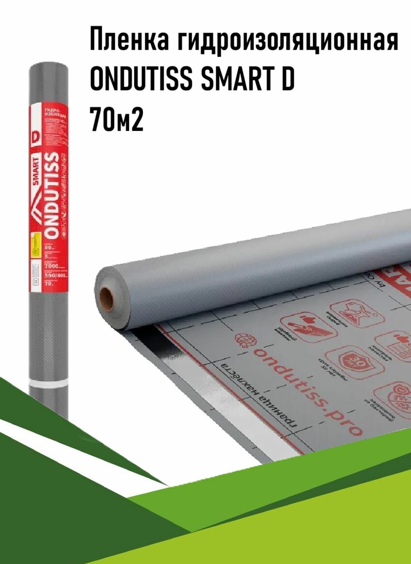 Пленка паро-гидрозащитная ONDUTISS SMART D ондутисс смарт Д 70 м2