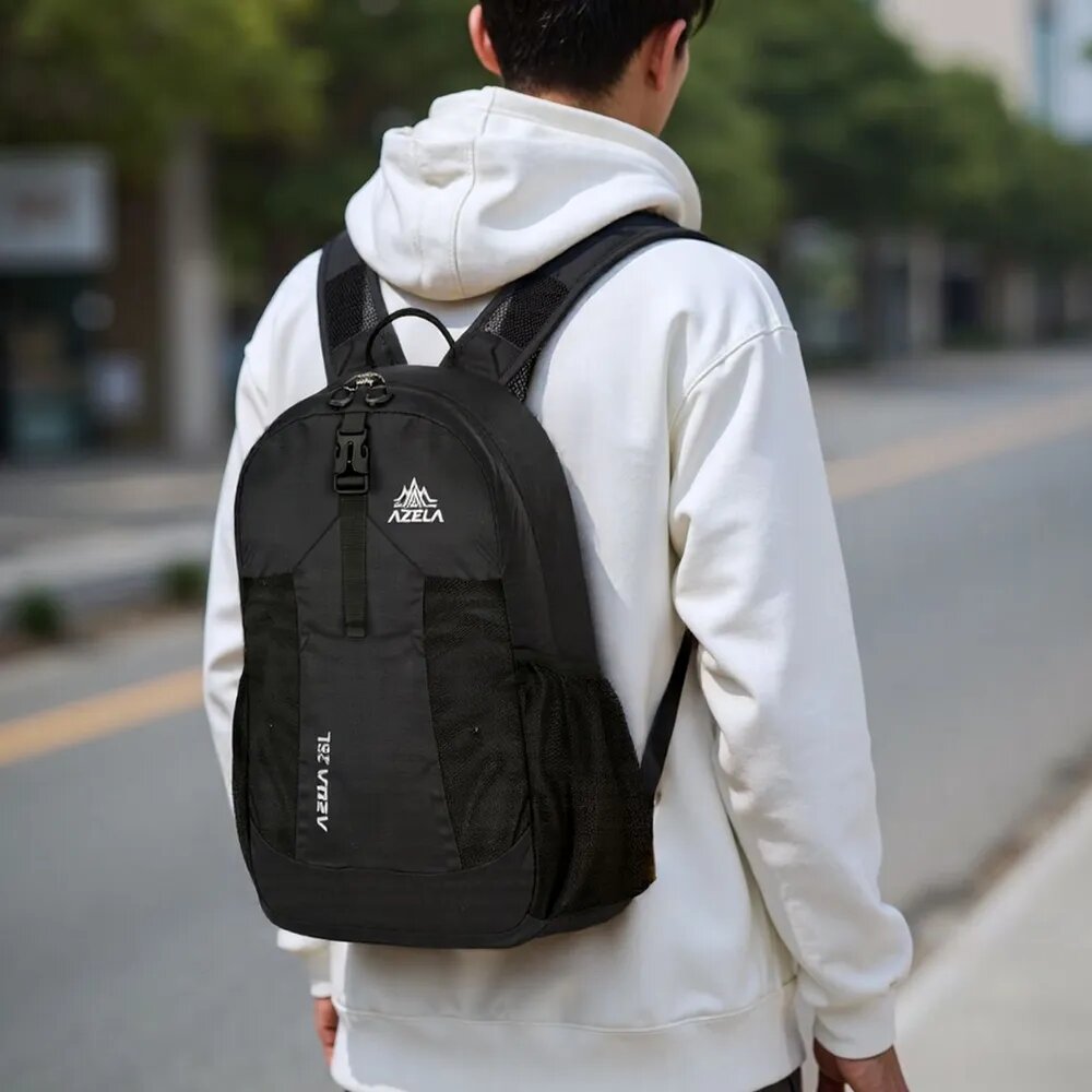 Milochic Рюкзак AZELA 25L Черный Городской Спортивный Нейлон 43 x 32 x 16 см