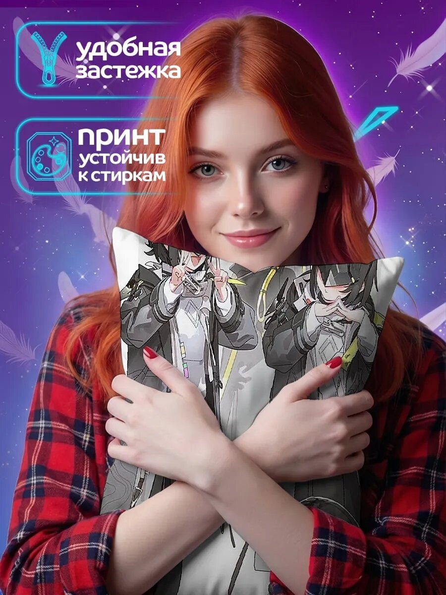 Подушка дакимакура Девушка пингвин — фото 1
