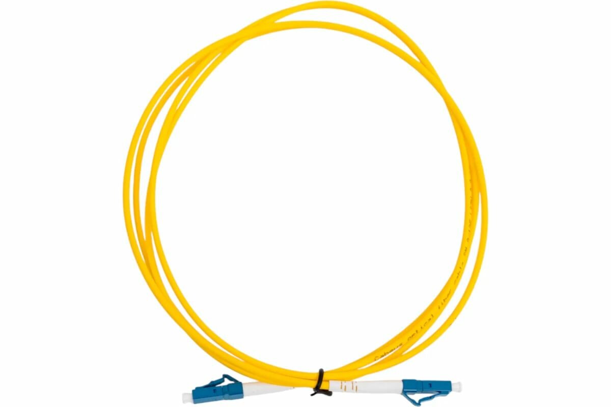 Патч-корд LC-LC Cabeus 2м, LSZH желтый FOP(s)-9-LC-LC-2m