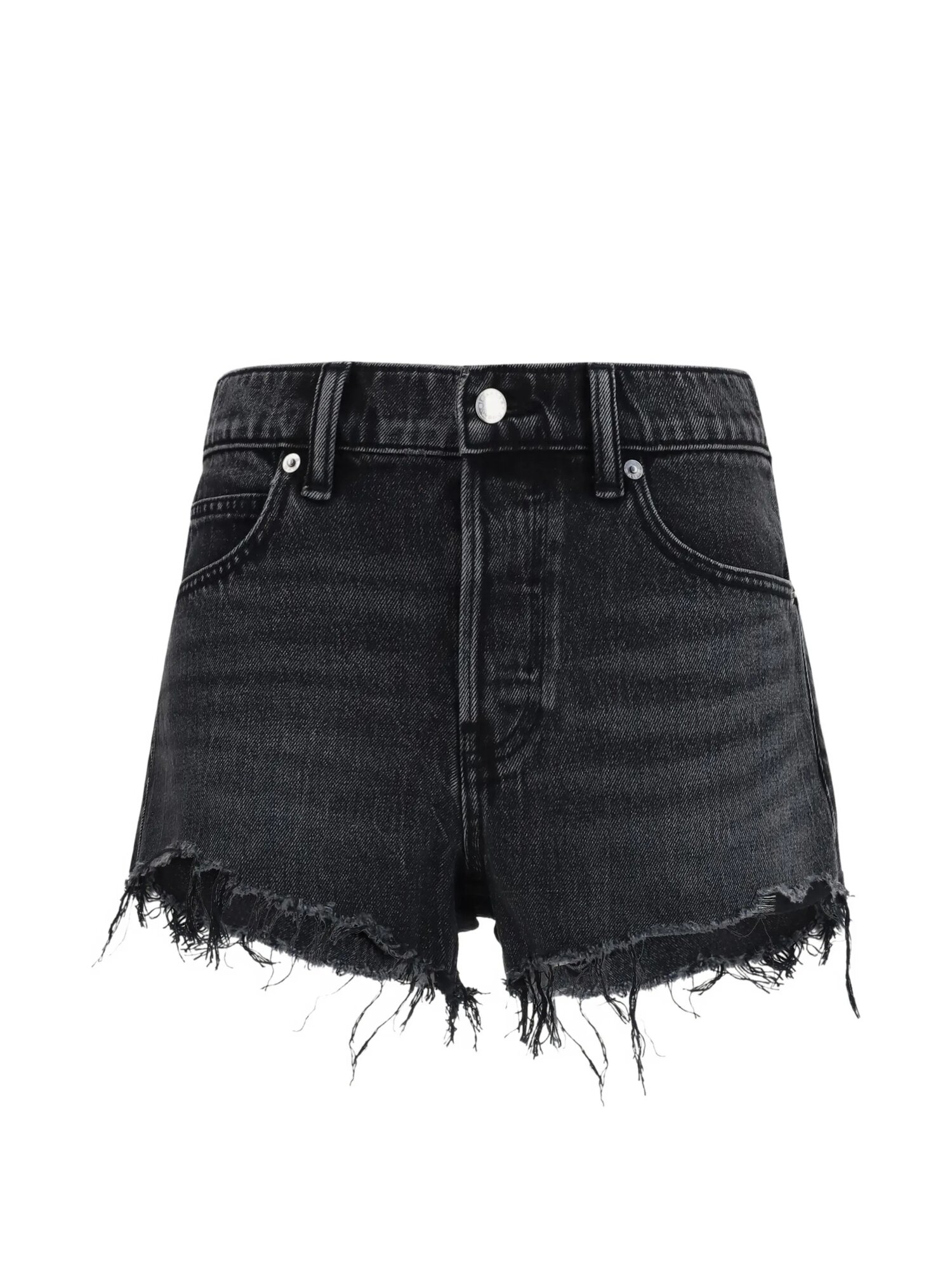Шорты Crystal-embellished frayed shorts