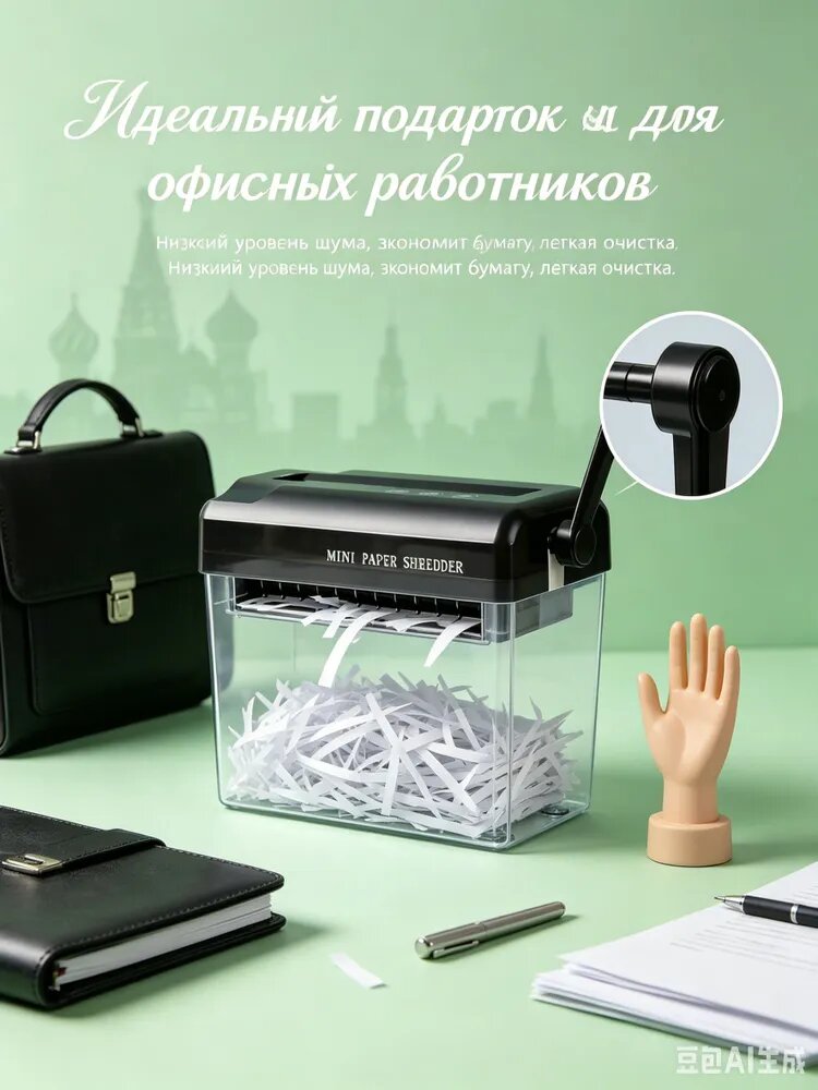 Шредер Персональный Продольный, черный