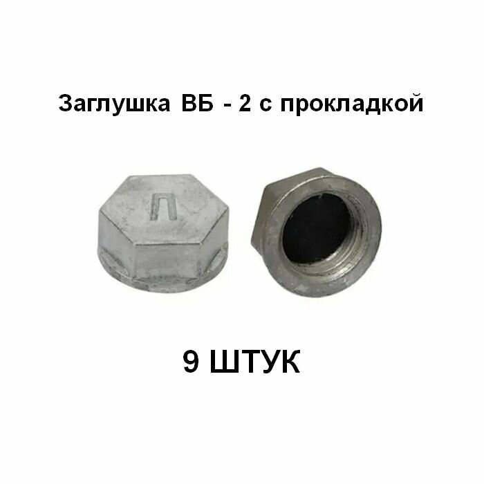 Заглушка ВБ - 2 с прокладкой 9 штук