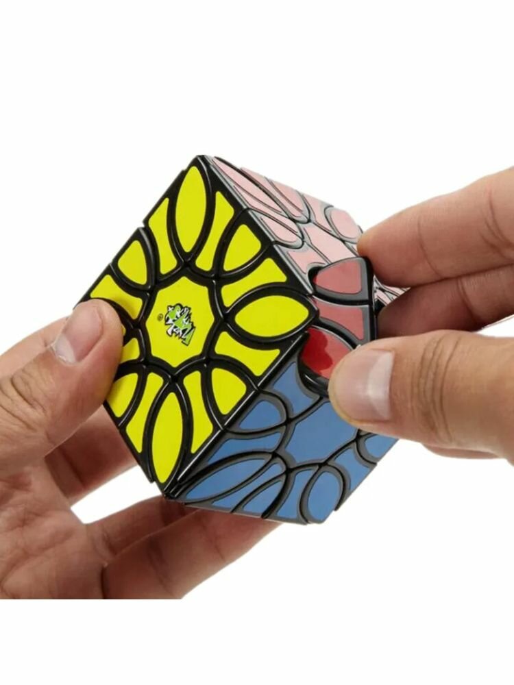 LanLan Кубик Sunflower Magic Cube 3x3 professional Black Stickers Cubo Magico Puzzle