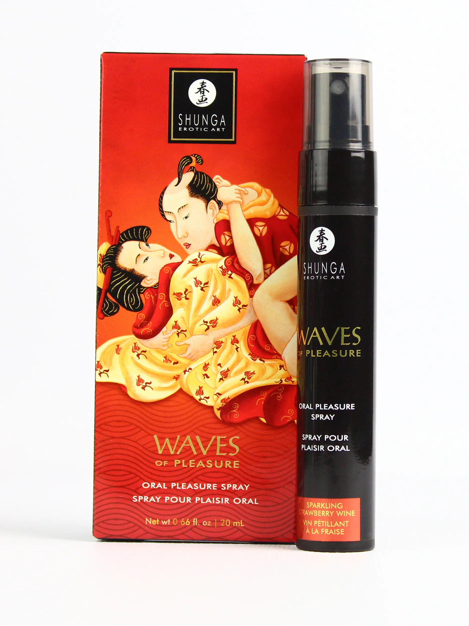 79605 Спрей Shunga Waves of Pleasure, Клубника, 20 мл. Для оральных ласк