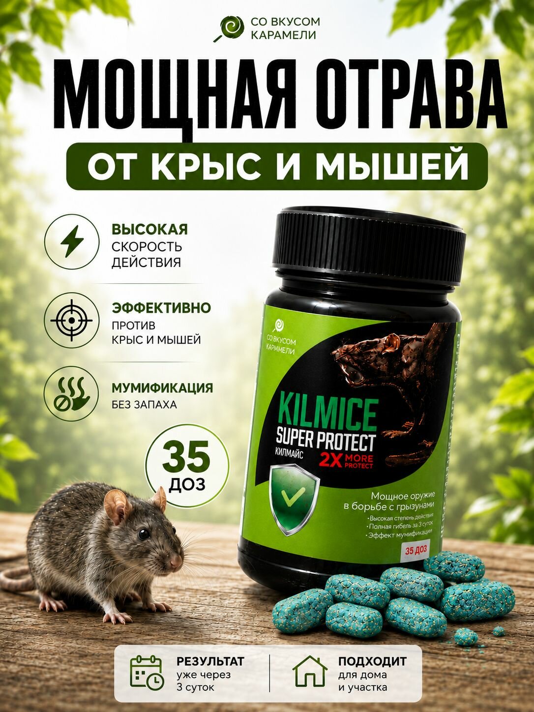 Отрава от мышей и крыс эффективная Килмайс