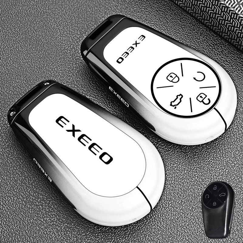 Чехол для ключей EXEED одиночный корпус без застежки, цвет Пиано Белый, для моделей 2024-2025