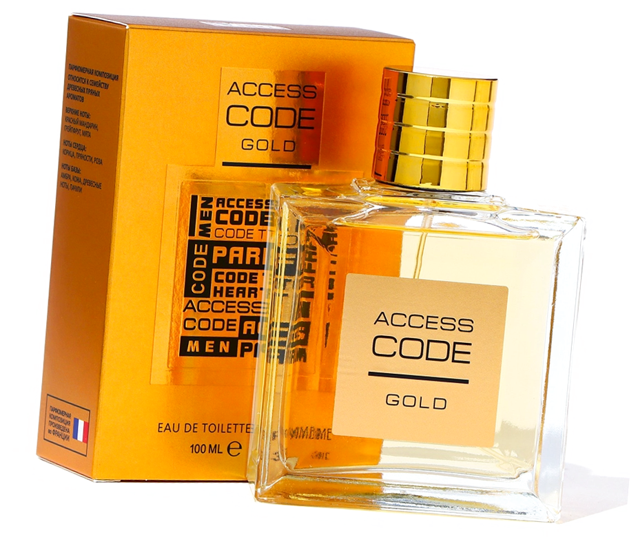 Мужская туалетная вода Delta Parfum Access Code Gold 100 мл - Дельта парфюм Аксесс Код