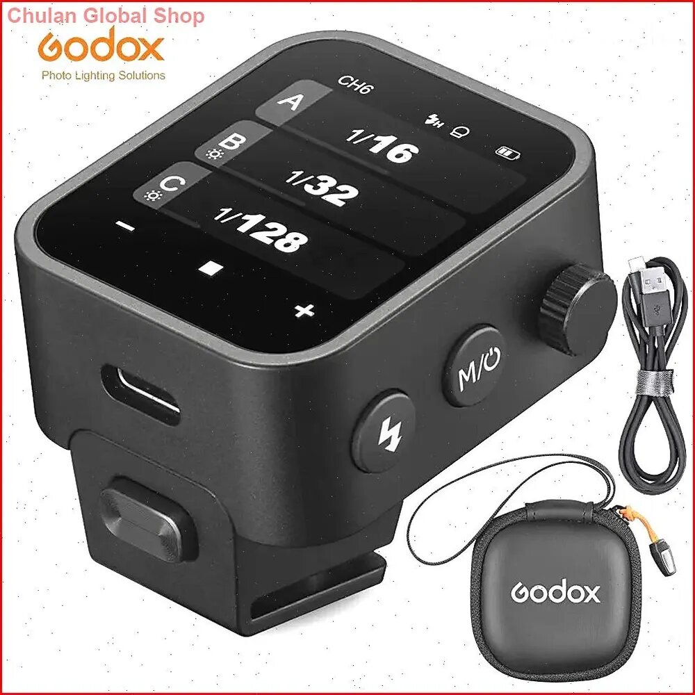 Премиумбеспроводной передатчик Godox X3S с OLEDсенсорным дисплеем, TTL HSS 2.4G, для вспышки Sony, оснащенный быстрой зарядкой