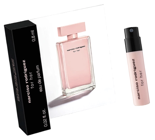 Пробник Нарциссо Родригес розовые 0.8 мл женский - Narciso Rodriguez For Her Eau De Parfum