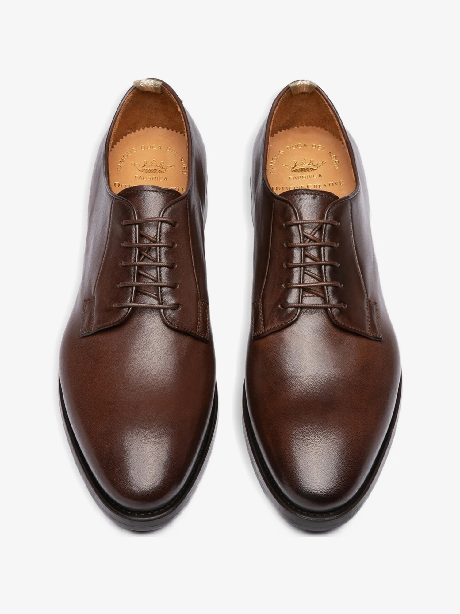 Туфли Officine creative Leather derby shoes, размер 41, коричневый — фото 1