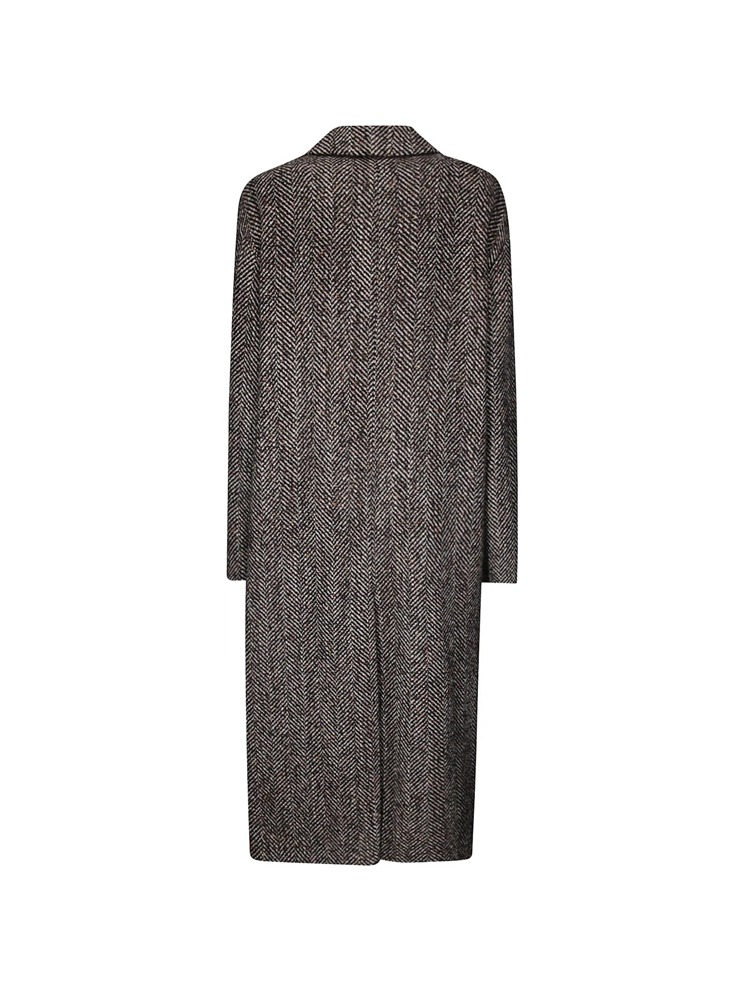 Пальто Tagliatore Herringbone-pattern Linden coat, размер 44, коричневый — фото 1