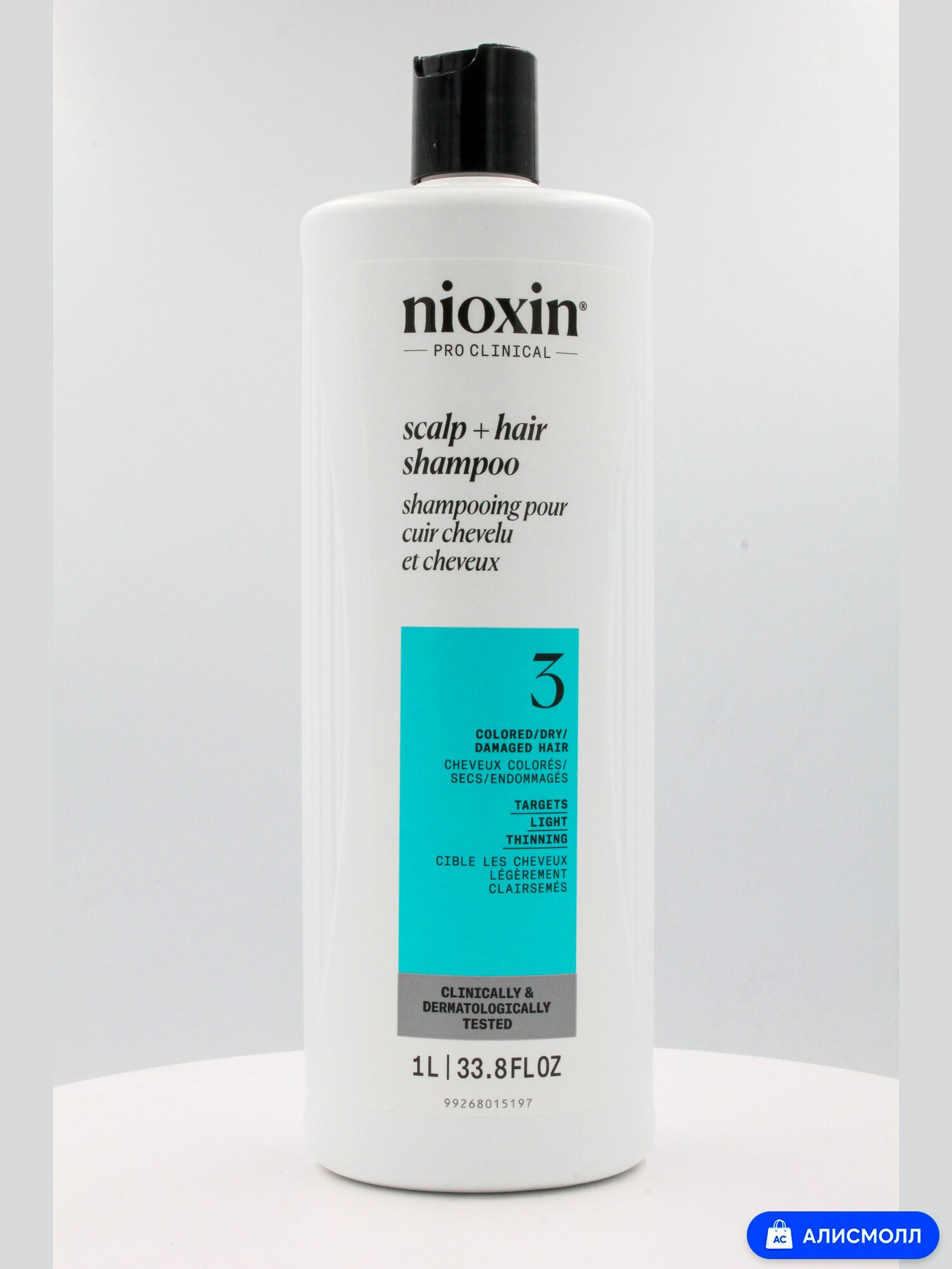 Nioxin System 3 шампунь для окрашенных волос с признаками истончения 1000 мл