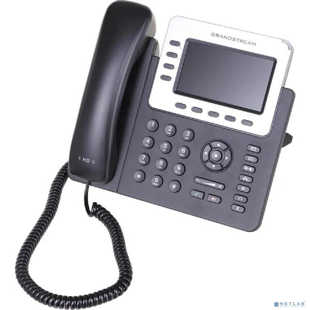 Grandstream GXP-2140, VoIP 2 Порта Ethernet 10/100/1000, 4 SIP линий, цветной TFT дисплей 48