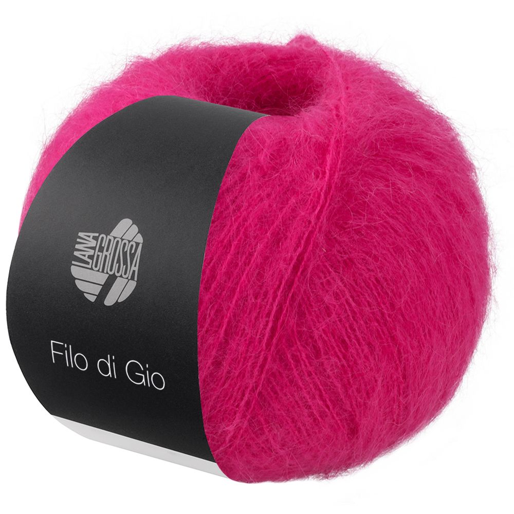 Пряжа для вязания Lana Grossa Filo Di Gio (14 Фуксия/Fuchsia) 1 моток 50 г/250 м