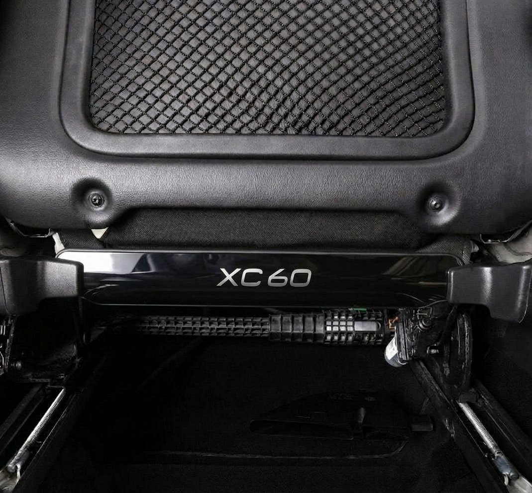 Накладки на спинки сидений Volvo XC60 / Вольво ХC60 2018-2022 г. в black