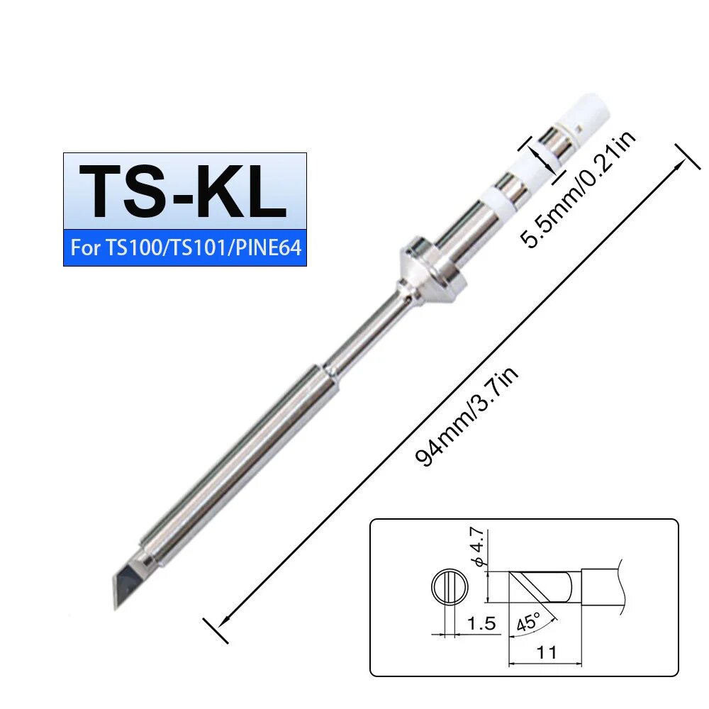Жало для паяльника TS-KL TS100/TS101/Pine64