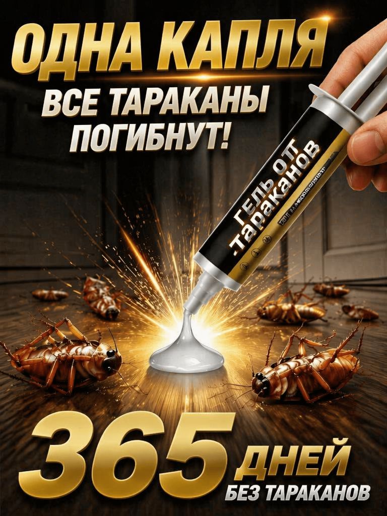 Средство от тараканов фипронил эффективноегель от тараканов без запаха 30 г