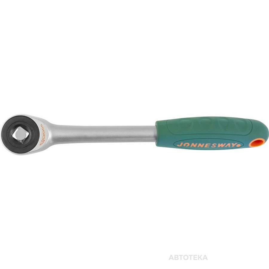Рукоятка трещоточная ротационная со сквозным приводом 1/2"DR. 60 зубца. 290 мм JONNESWAY R6604