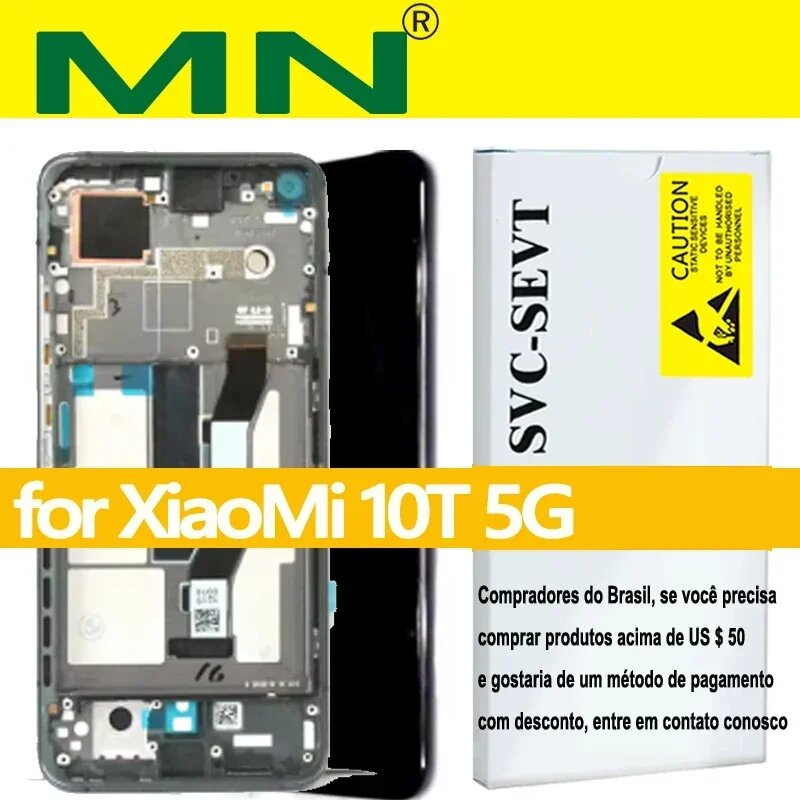 6,67-дюймовый ЖК-дисплей с сенсорным экраном для Xiaomi Mi 10T Pro 5G, запасные части для Xiaomi Mi10T M2007J3SG M2007J3SY