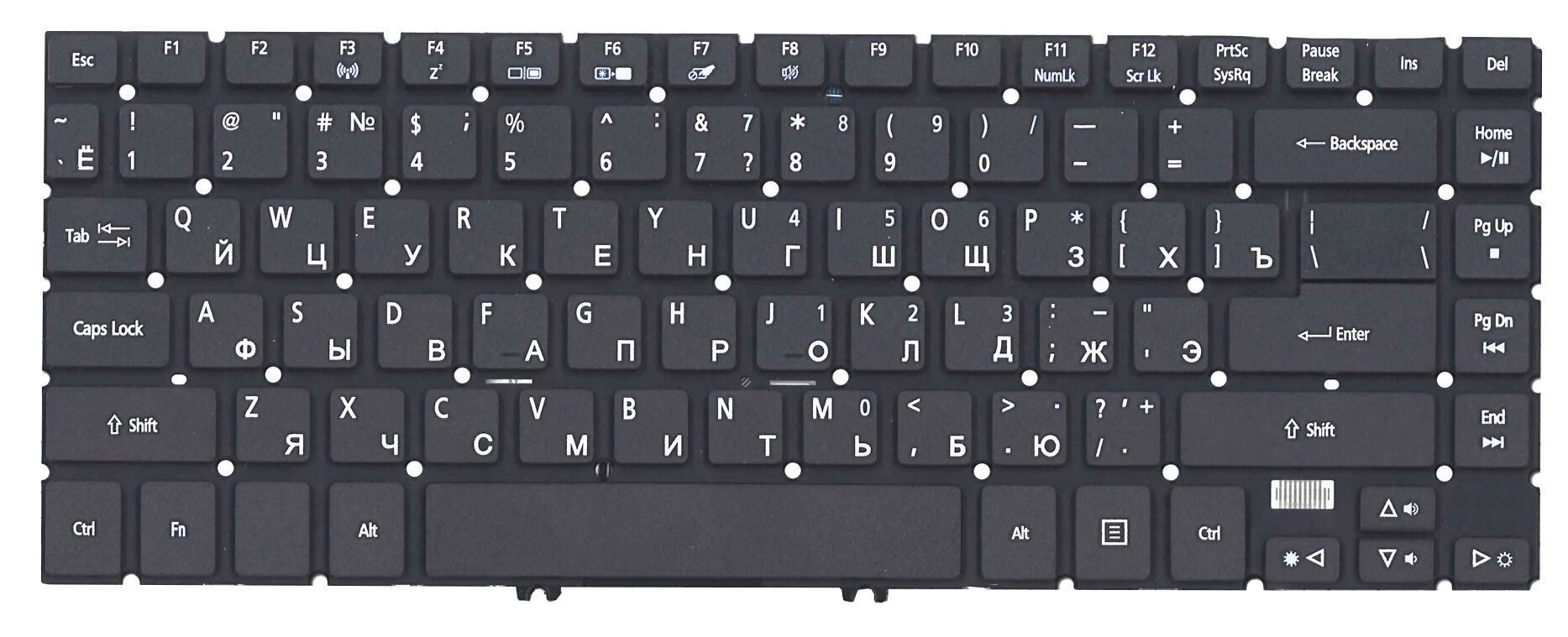 Клавиатура для ноутбука Acer Aspire V5-473G черная