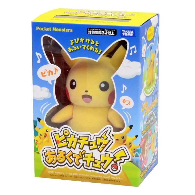 Интерактивная игрушка Takara Tomy Pikachu Pocket Monsters, игрушка для детей от 3 лет, со звуком и светом