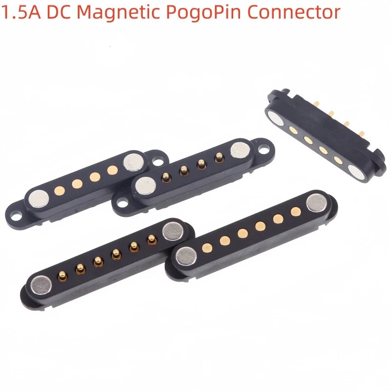 Магнитные разъемы Pogo Pin 8P с ушками, 5 штук
