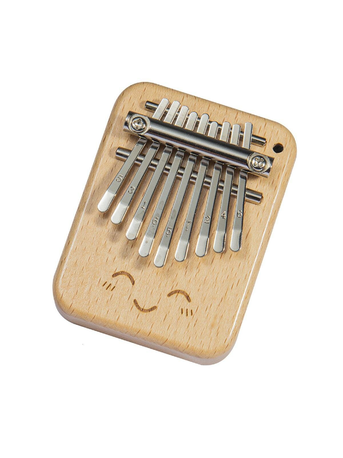 9-Клавишная Мини-Калимба Карманного Размера 9 Клавиш Деревянное Пианино Для Большого Пальца Деревянный Музыкальный Инструмент Калимба из Нержавеющей Стали для Детей И Взрослых
