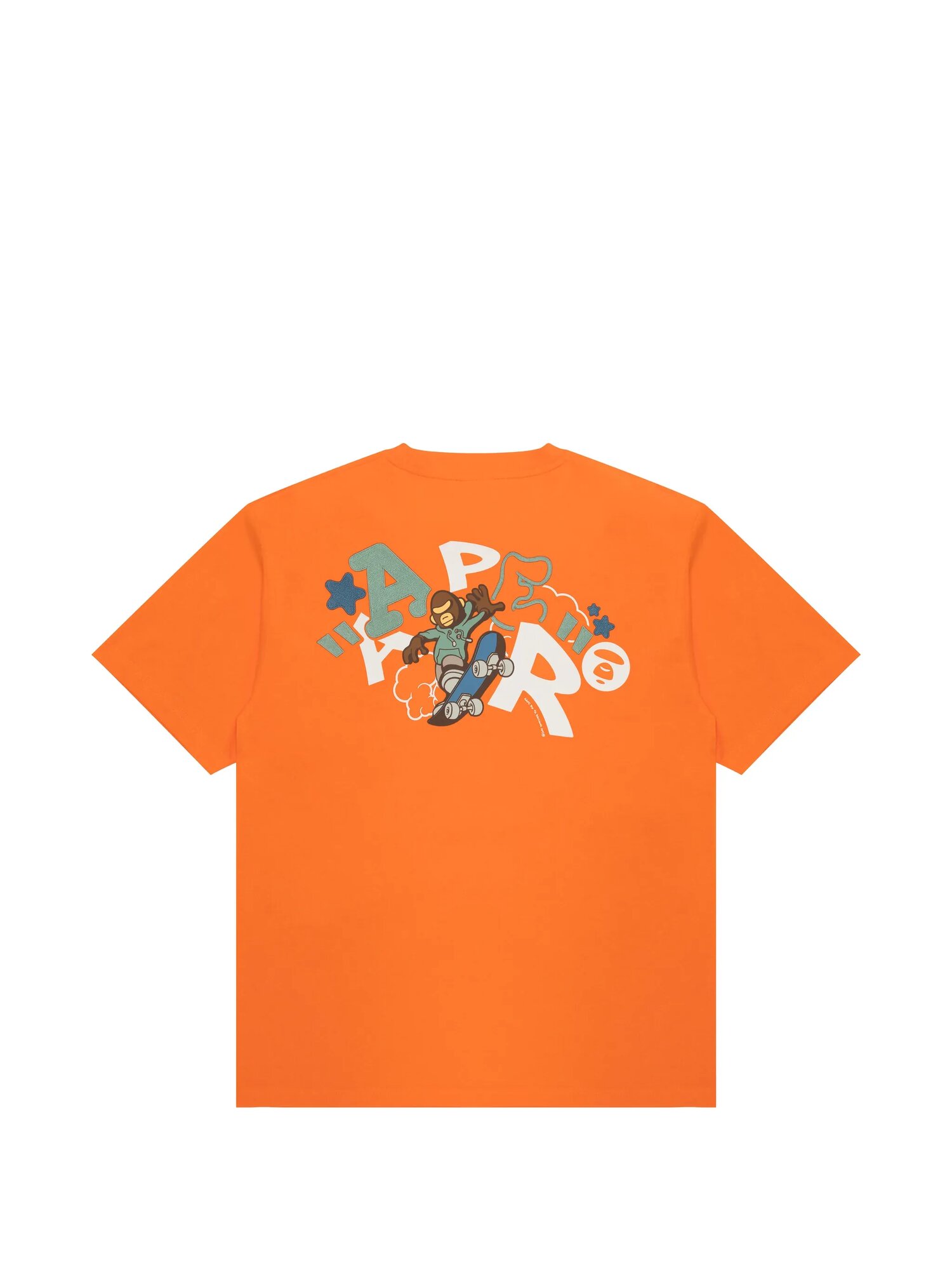 Футболка AAPE BY A BATHING APE, размер S, оранжевый — фото 1