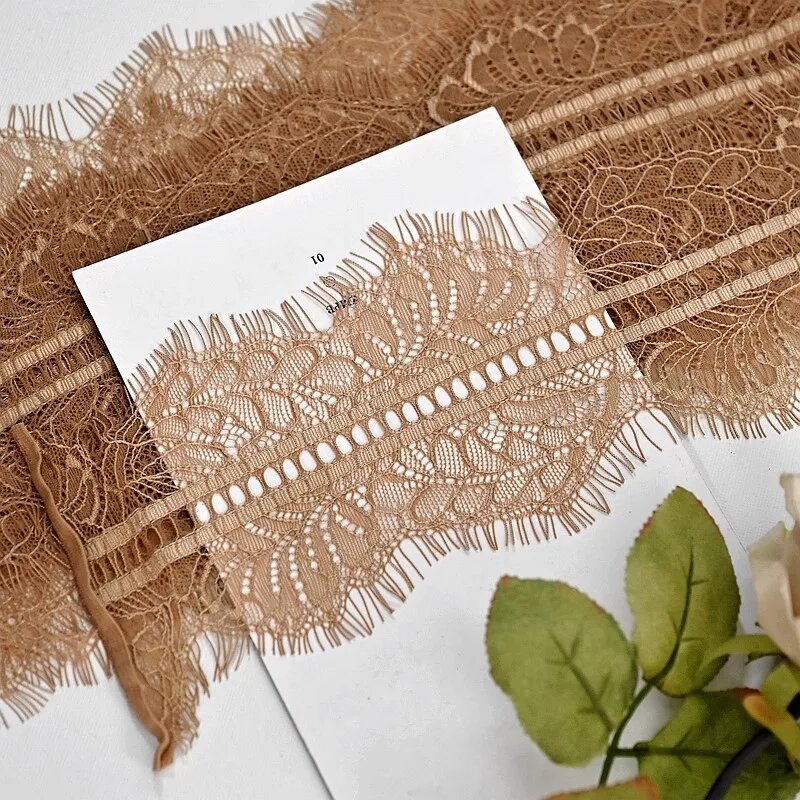 Кружевная бейка полиэстер/хлопок WM 11 см 3 м Бежевый, color 22