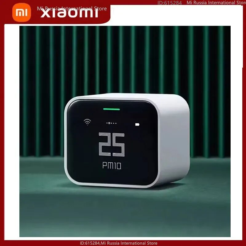 Анализатор качества воздуха Xiaomi Qingping Air Monitor Lite датчик углекислого газа СО2, 5 в 1 (температура, влажность СО2 PM2.5 PM10 - летучие частицы) MiHome Apple HomeKit CGDN1, Белый