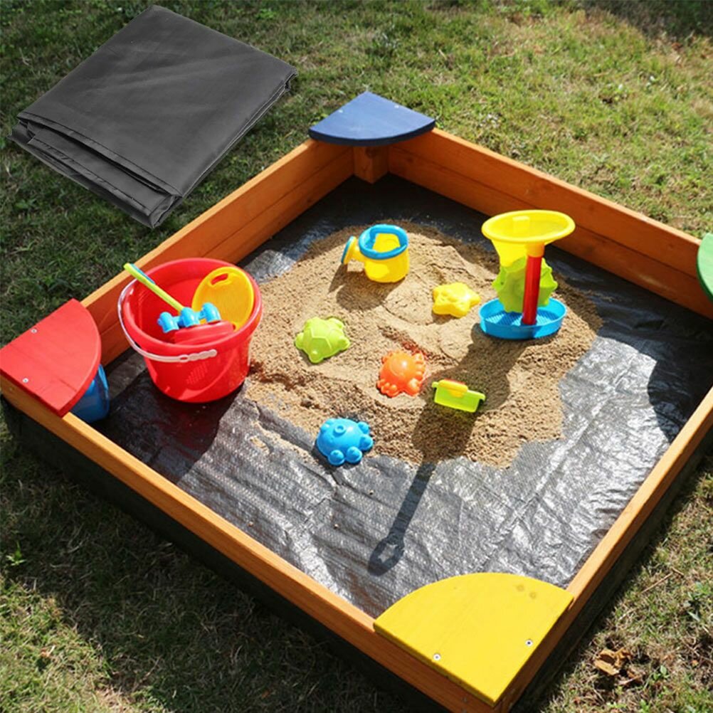 Крышка sandbox для защиты, детская версия, черный цвет, 120х120 см