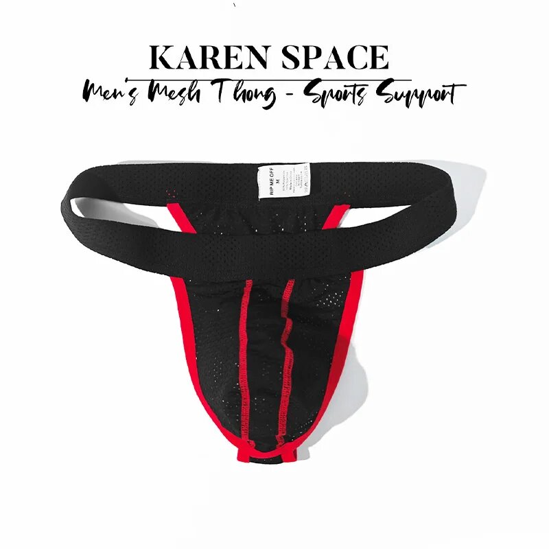 Мужские стринги Karen Space, красный, M