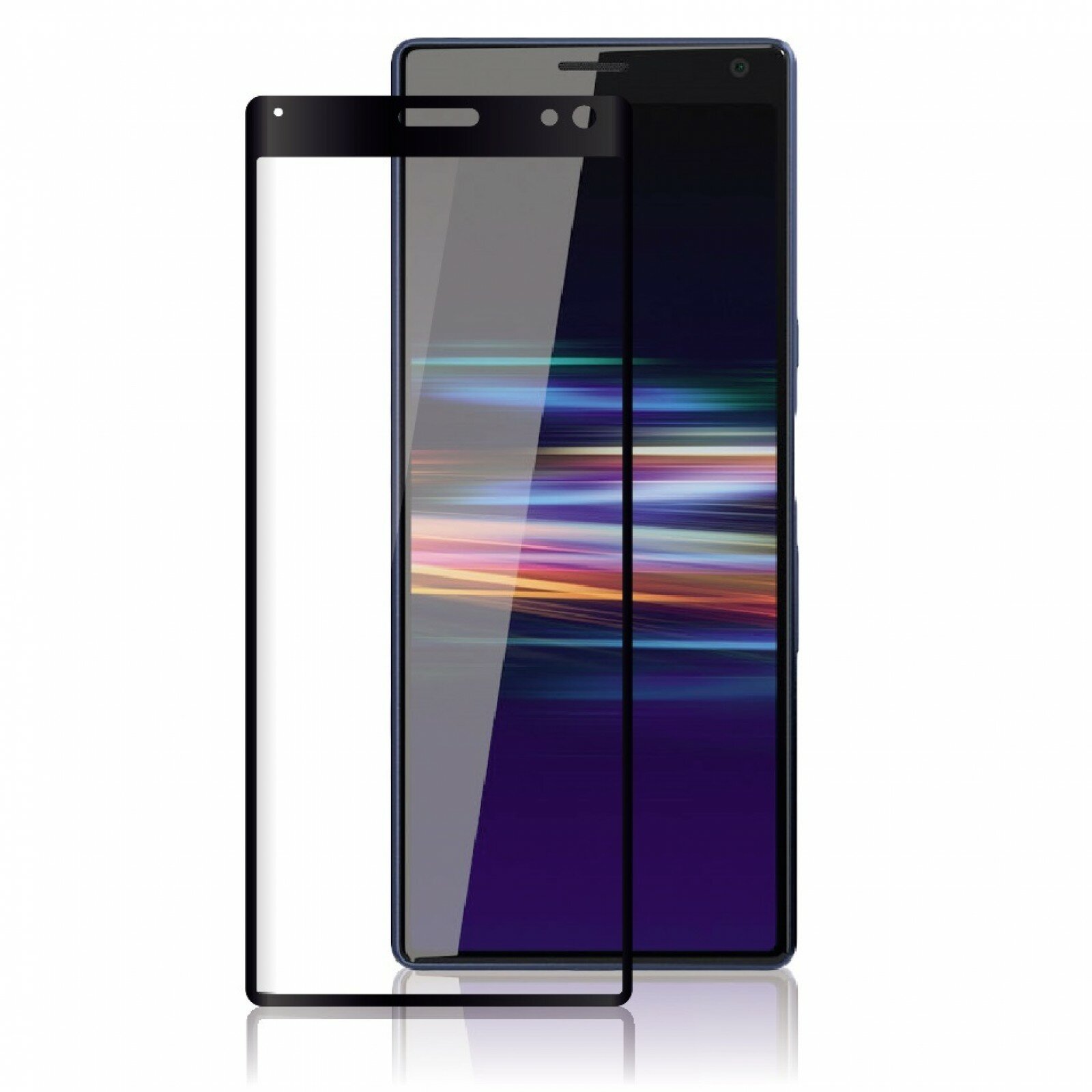 3D/5D защитное стекло Чехол. ру для Sony Xperia 10 Plus с закругленными краями и олеофобным покрытием