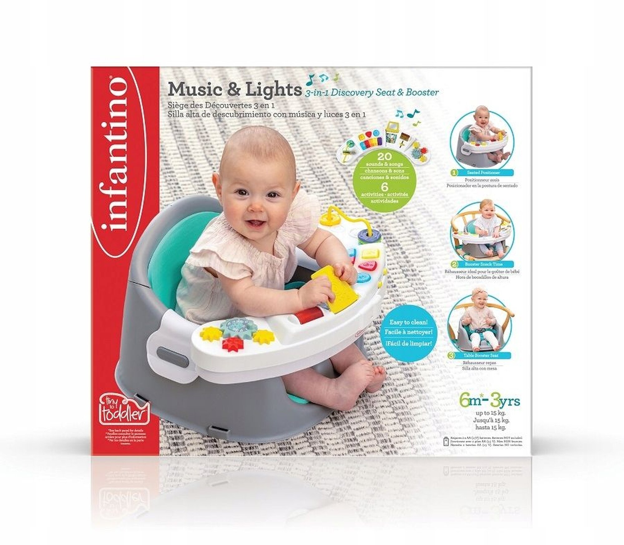 Интерактивный стульчик Infantino - Музыкальное стульчик 3в1 - 303038