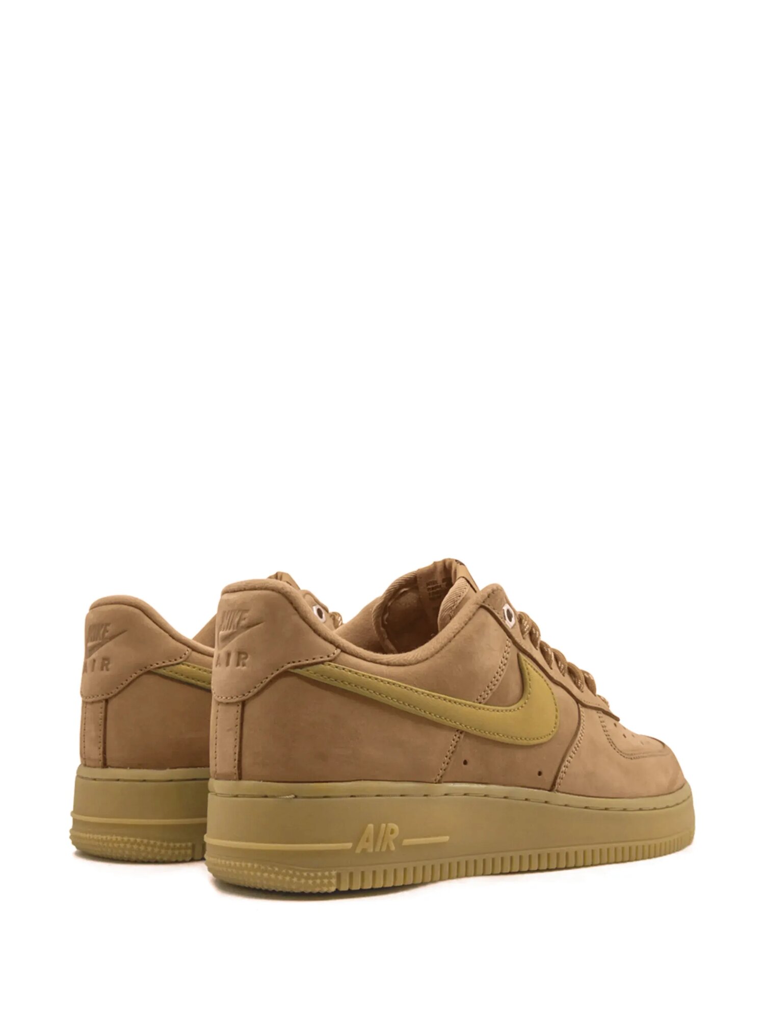 Кроссовки NIKE Air Force 1 '07 WB, размер 13.5 US, коричневый/серый/оранжевый — фото 1