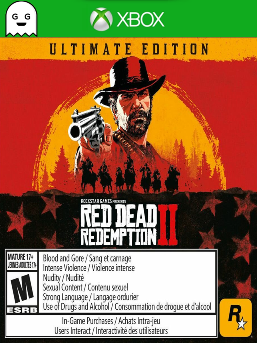 Игра Red Dead Redemption 2 Ultimate-издание, цифровой ключ для Xbox One/Series X|S, Русские субтитры и интерфейс