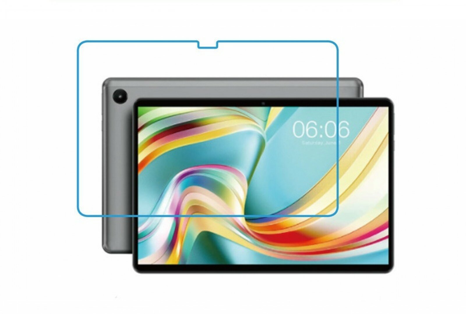 Защитная пленка MyPads Forti Film для планшета Teclast P25 глянцевая, на плоскую поверхность